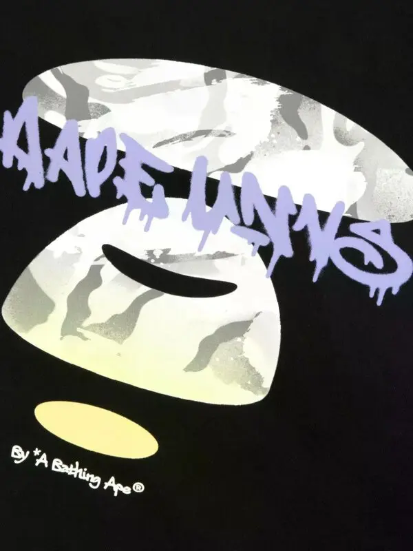 AAPE BY *A BATHING APE Moonface-print T-shirt