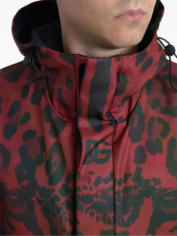 Dolce & Gabbana Leopard-print Tiger-eye Jacket