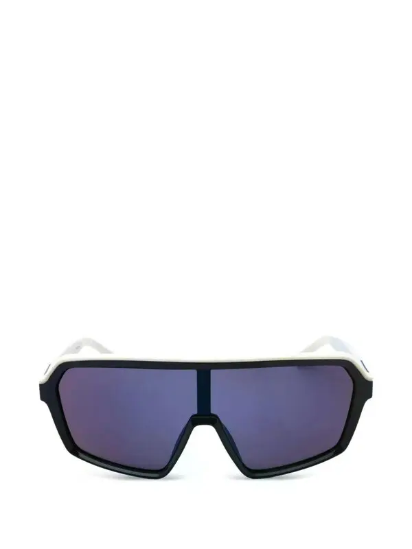 Hugo Geometric-frame Sunglasses - Blue