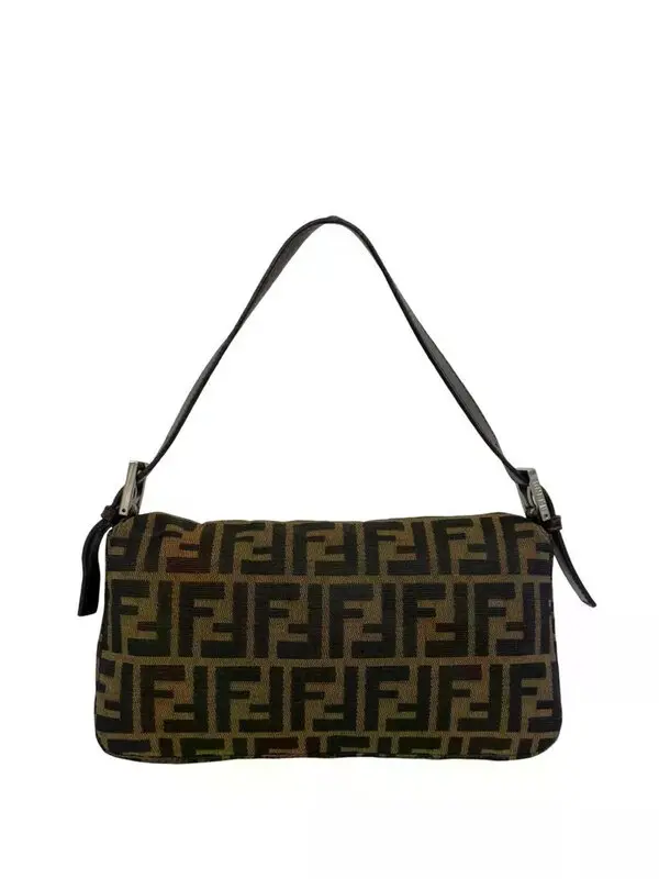 Fendi 1990-2000 Zucca Canvas Baguette Shoulder Bag