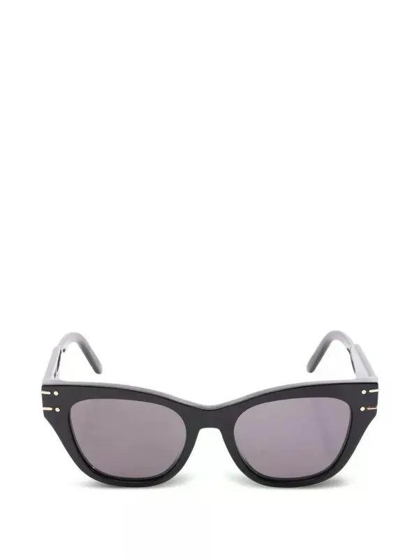 Dior 2010s Diorsignature Square-frame Sunglasses - Black