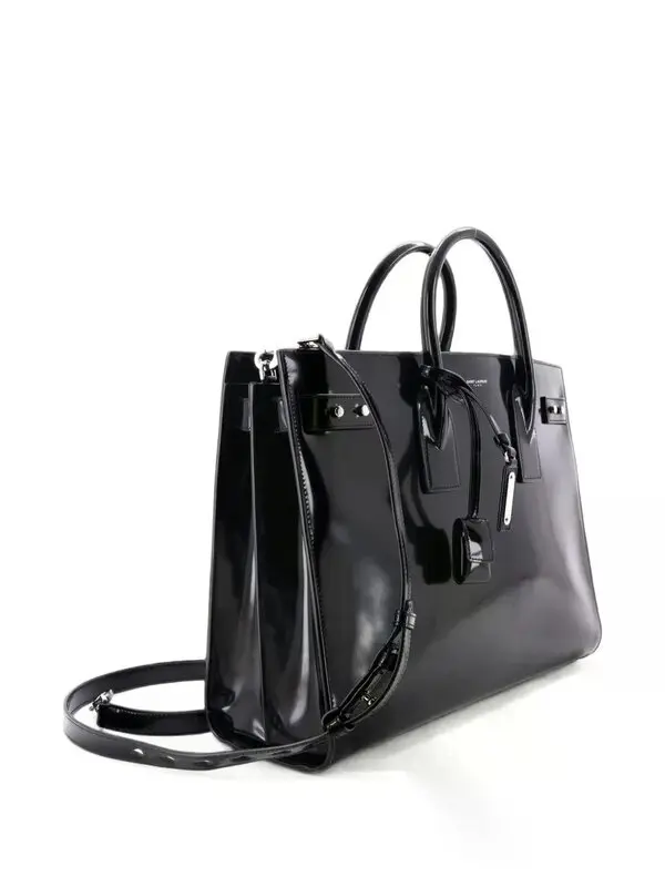 Saint Laurent Sac De Jour Thin Bag Patent Large Tote Bag