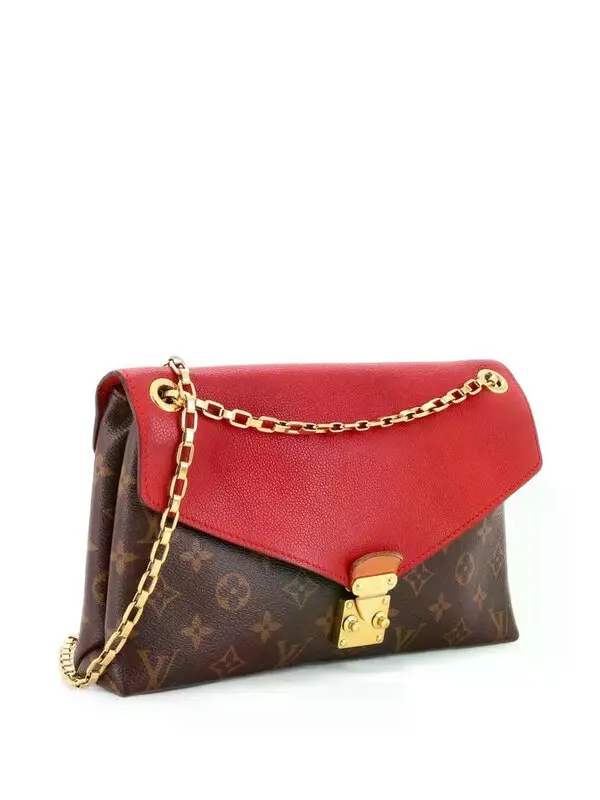 LOUIS VUITTON Pallas Chain Monogram Canvas And Calfskin Shoulder Bag