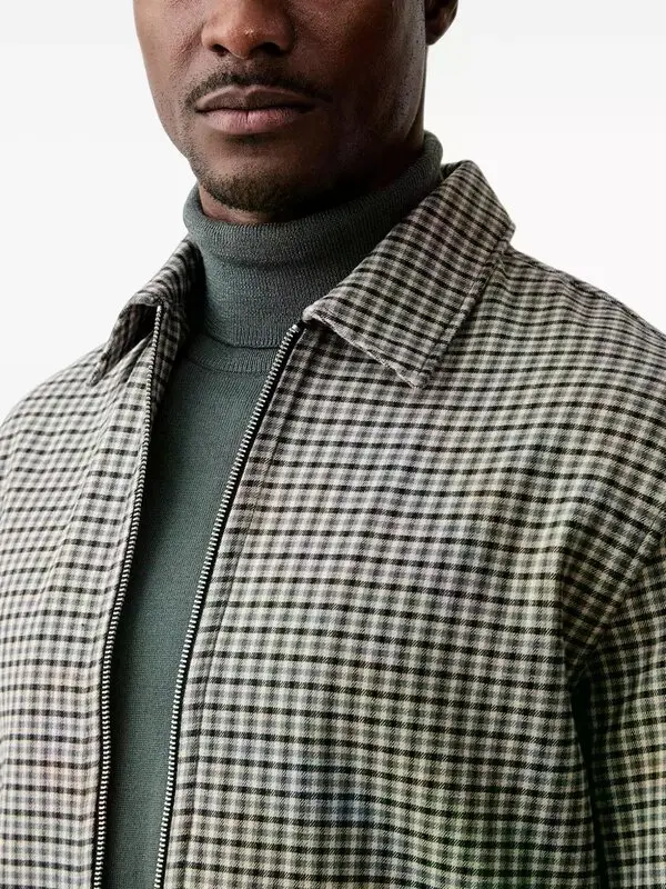 Marc O'polo Check-print Zip-up Jacket
