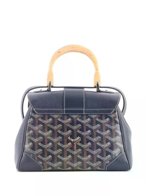 Goyard Saigon Top Handle Bag Coated Canvas With Leather Mini Shoulder Bag