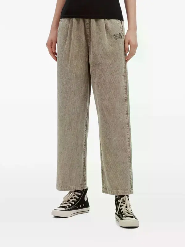 FINGERCROXX Corduroy Pleated Trousers