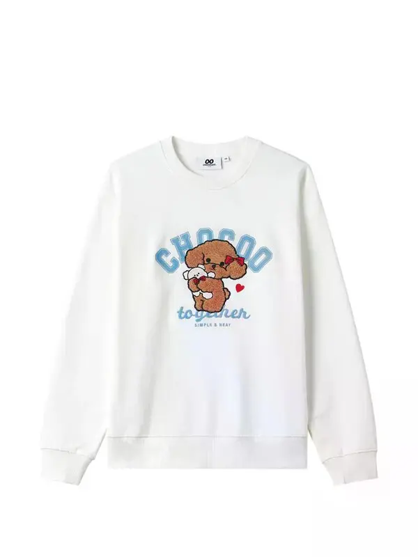 CHOCOOLATE Graphic-print Sweatshirt - White