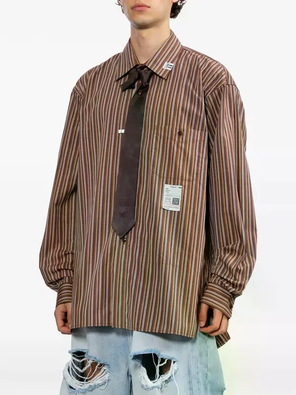 Mihara Yasuhiro Attached Tie Long Sleeve Shirt