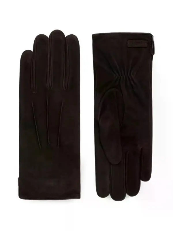 Marc O'polo Suede-finish Logo-patch Gloves