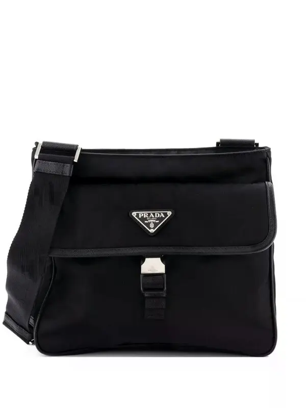 Prada Buckle Flap Messenger Bag Re-nylon Medium Crossbody Bag