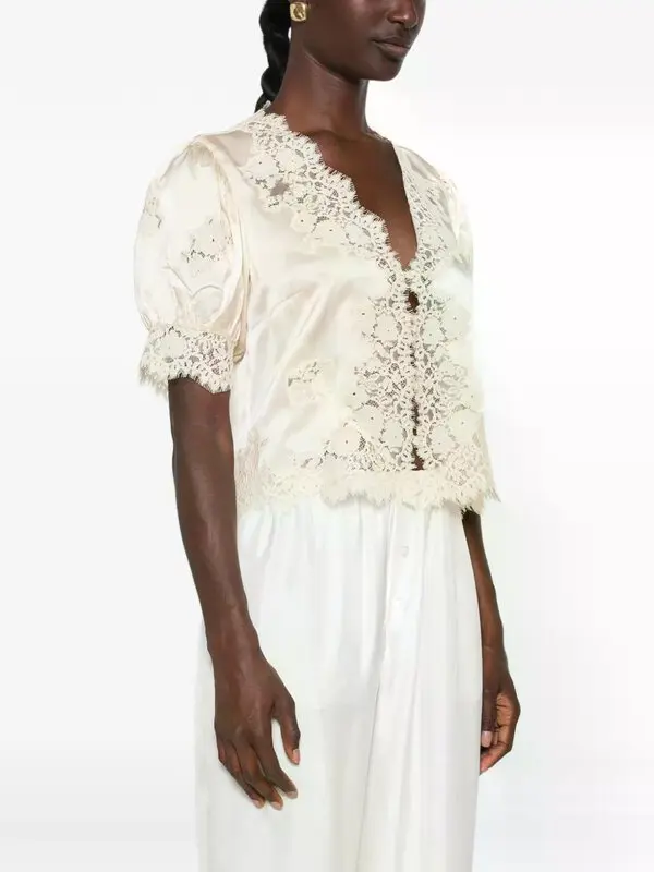 DÔEN Idella Lace-trimmed Top