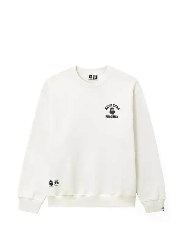 FINGERCROXX Logo-print Crew-neck Sweatshirt