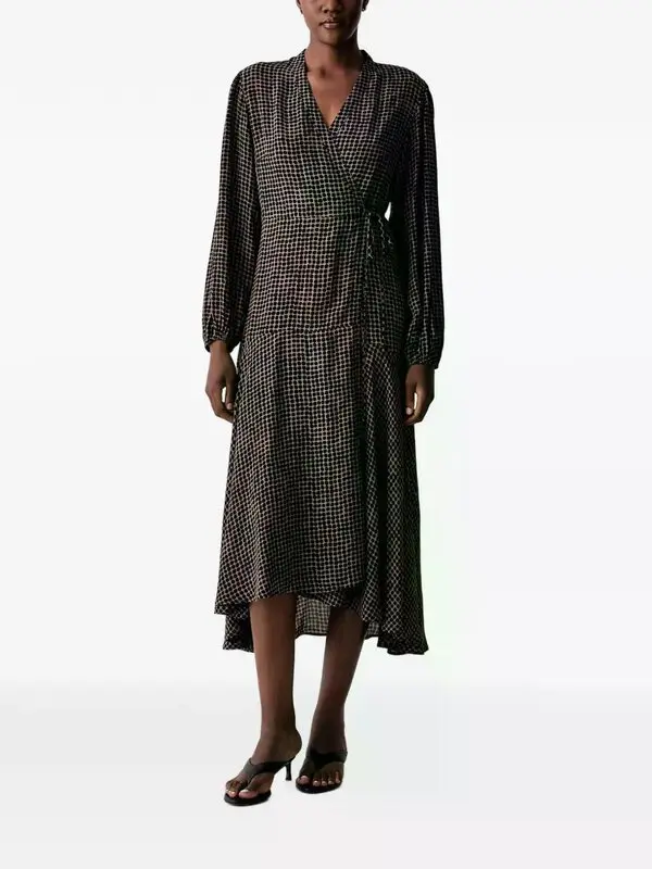 Marc O'polo Polka-dot Midi Dress - Brown