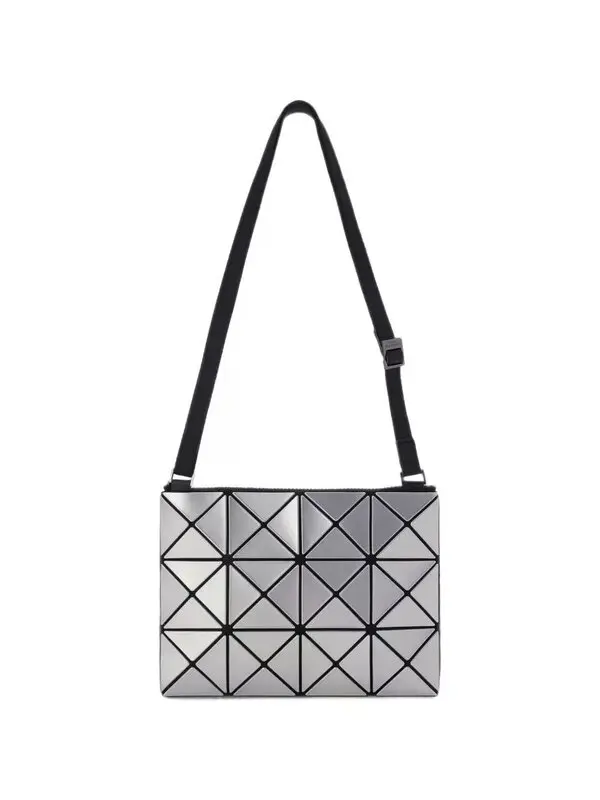 Issey Miyake Lucent Basics Geometric-panel Shoulder Bag - Silver