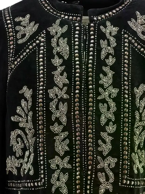 SCARLETT POPPIES Saga Bead-embellished Studded Jacket