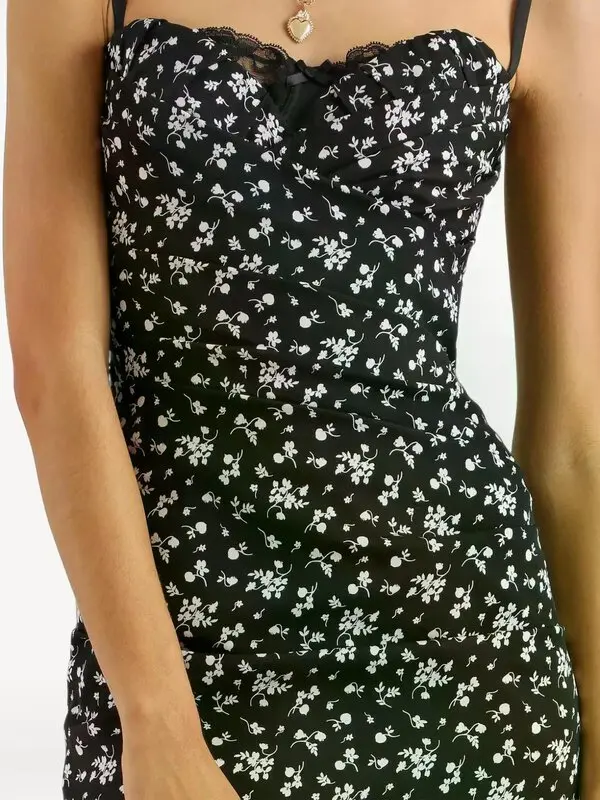 Dolce & Gabbana Floral-print Charmeuse Dress