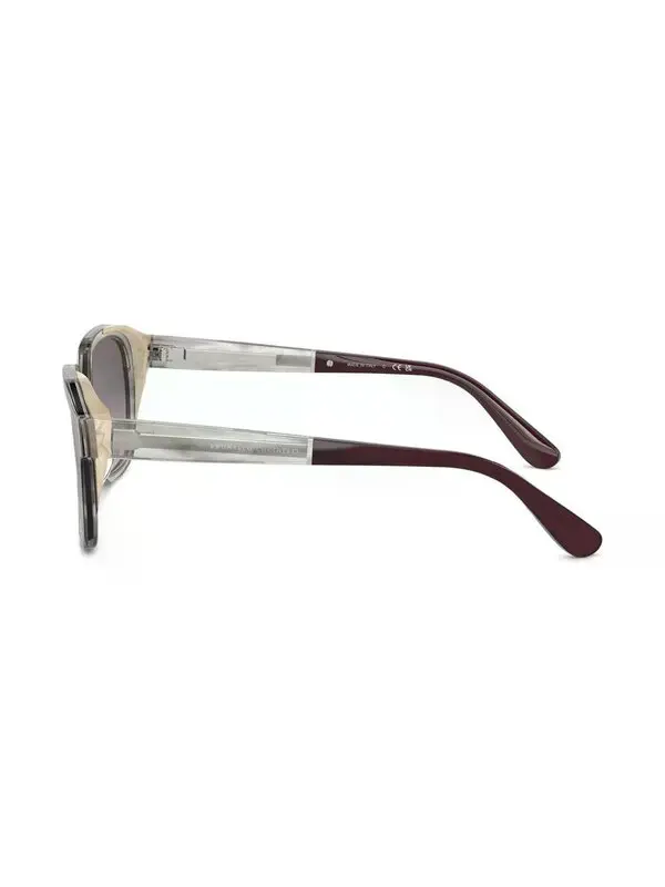 Brunello Cucinelli Bc4005s Tortoiseshell Effect Sunglasses