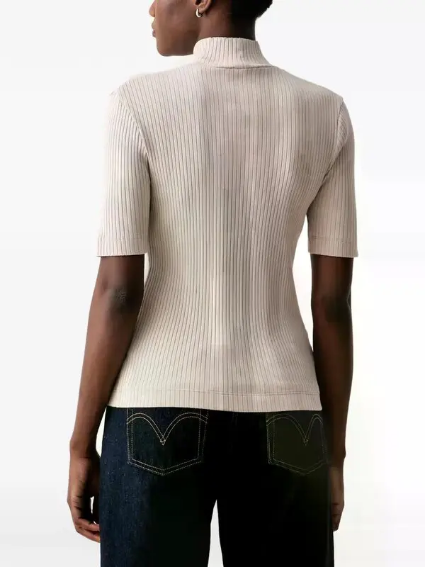 Marc O'polo Ribbed-knit High-neck T-shirt