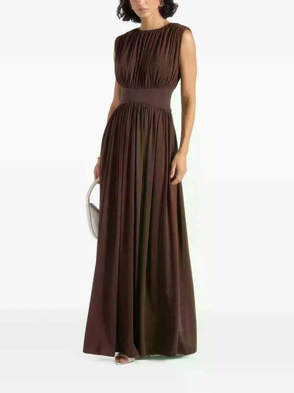 Manière De Voir Detachable-sleeves Maxi Dress