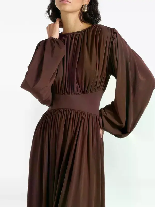 Manière De Voir Detachable-sleeves Maxi Dress