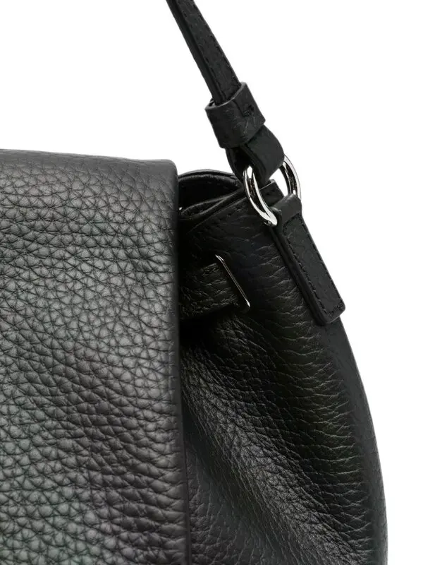 Orciani Grainy Leather Shoulder Bag