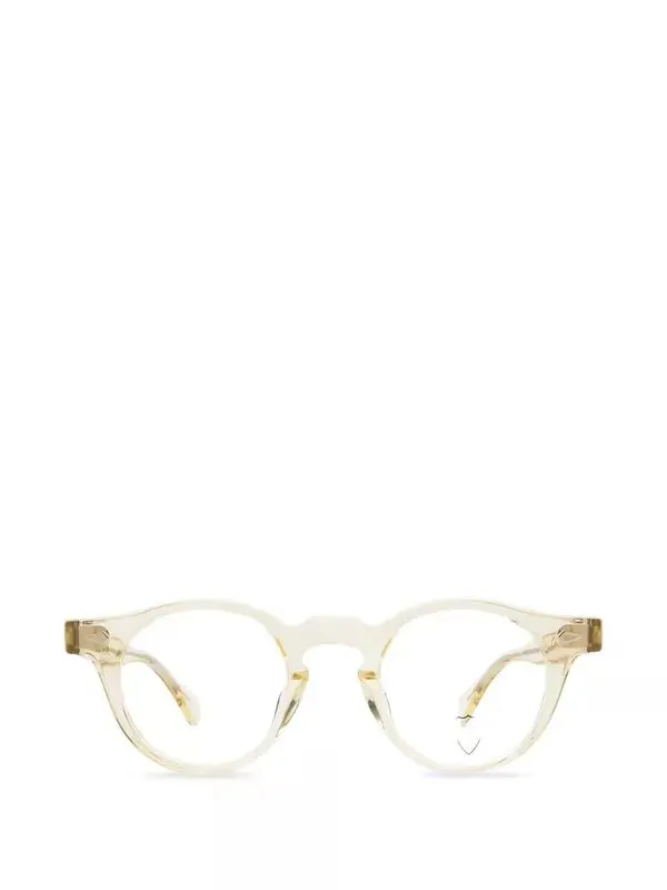 JULIUS TART OPTICAL Harold Round-frame Glasses - Neutrals