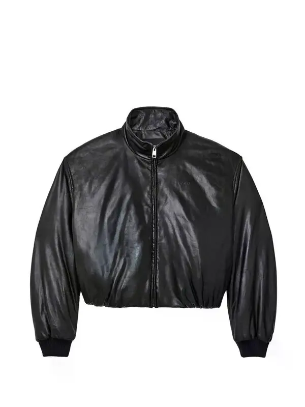 PURPLE BRAND Zip-up Leather Jacket