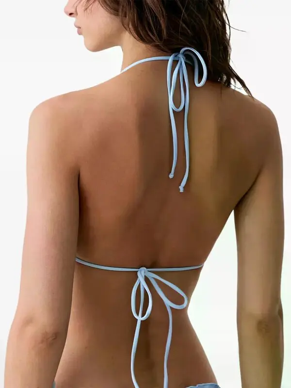 MC2 SAINT BARTH Broderie-anglaise Ruffled Bikini