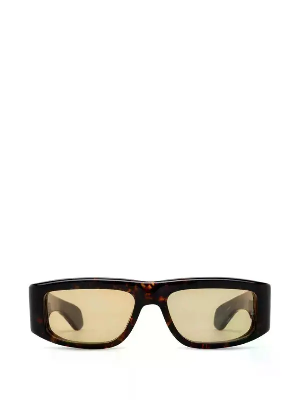 JACQUES MARIE MAGE Romi Rectangle-frame Sunglasses - Brown