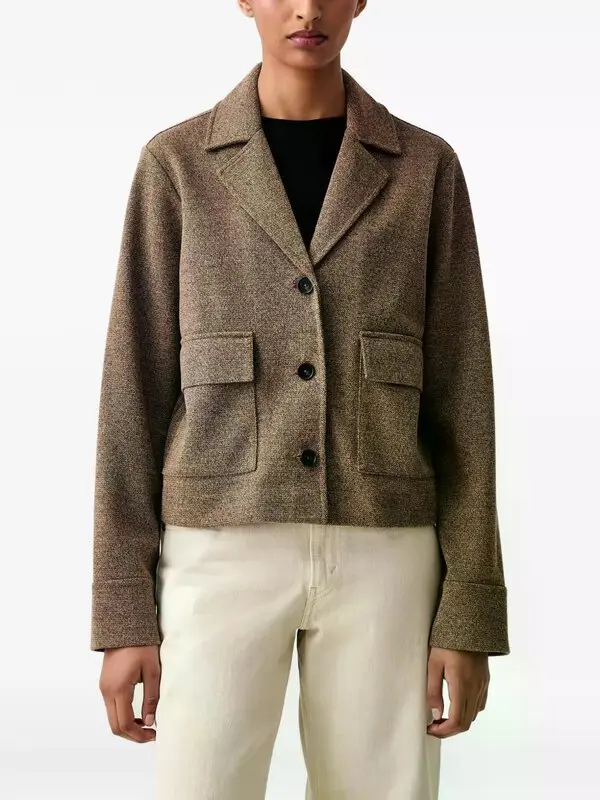 Marc O'polo Flap-pocket Button-up Tweed Jacket