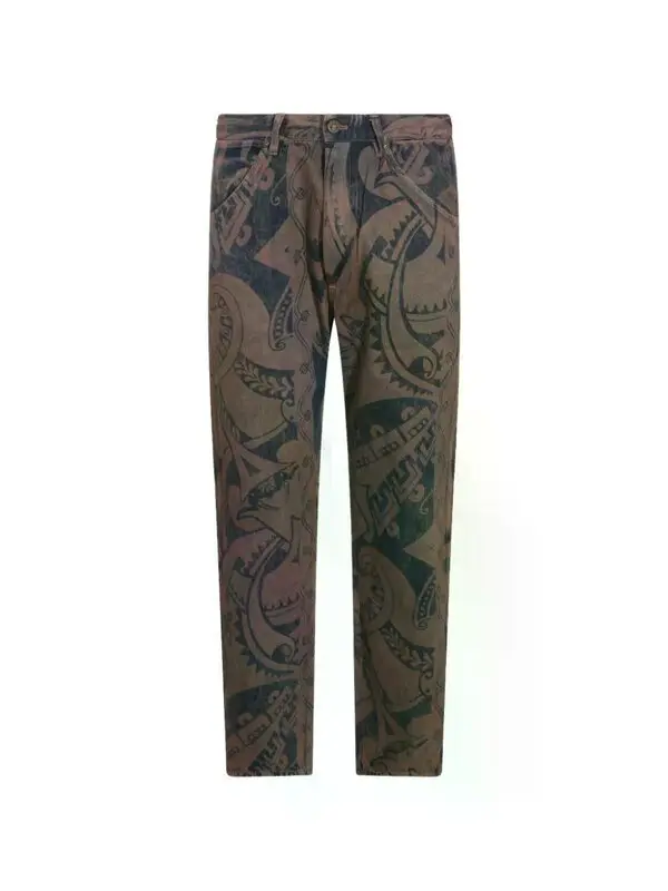 VIVIENNE WESTWOOD Bizarre Print Straight-leg Jeans