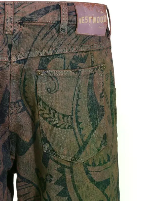 VIVIENNE WESTWOOD Bizarre Print Straight-leg Jeans