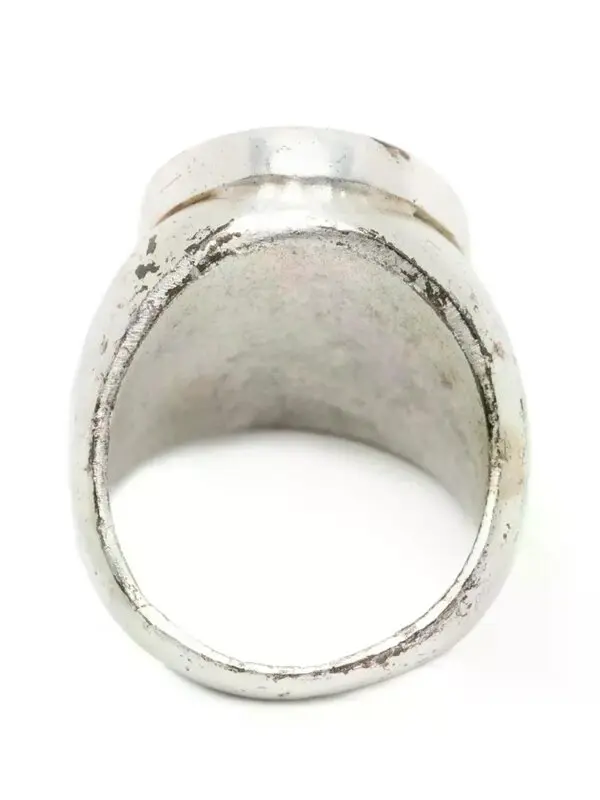 Gianfranco Ferre 2000s Logo-engraved Signet Ring