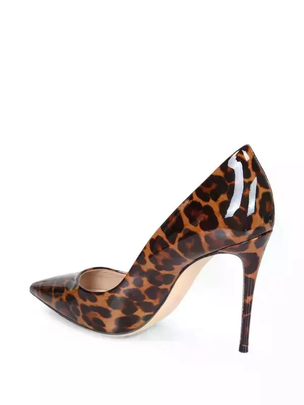 Casadei Leopard-print Patent-finish Pumps