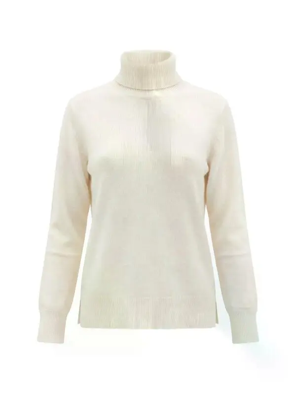 NOTSHY Laurene Roll-neck Cashmere Sweater - White