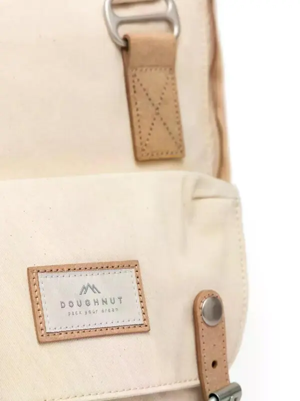 DOUGHNUT Macaroon Buckle-detail Canvas Backpack