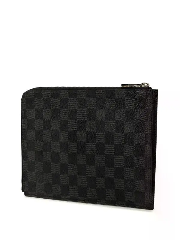 LOUIS VUITTON 2016 Damier Graphite Pochette Jour Pm Clutch Bag