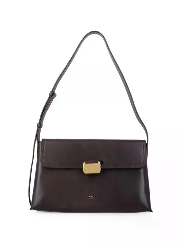 A.p.c. Simone Leather Shoulder Bag - Brown