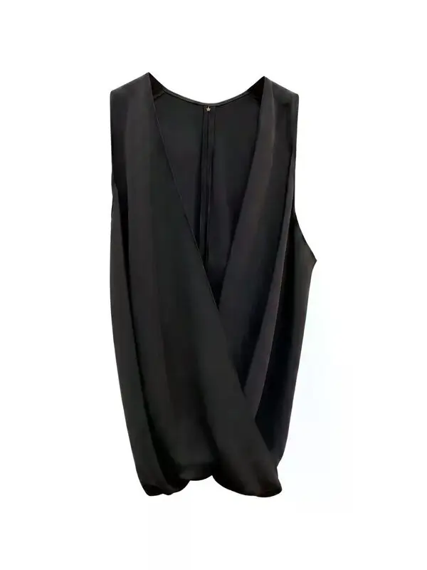 PETER COHEN Tide Wrap Top - Black