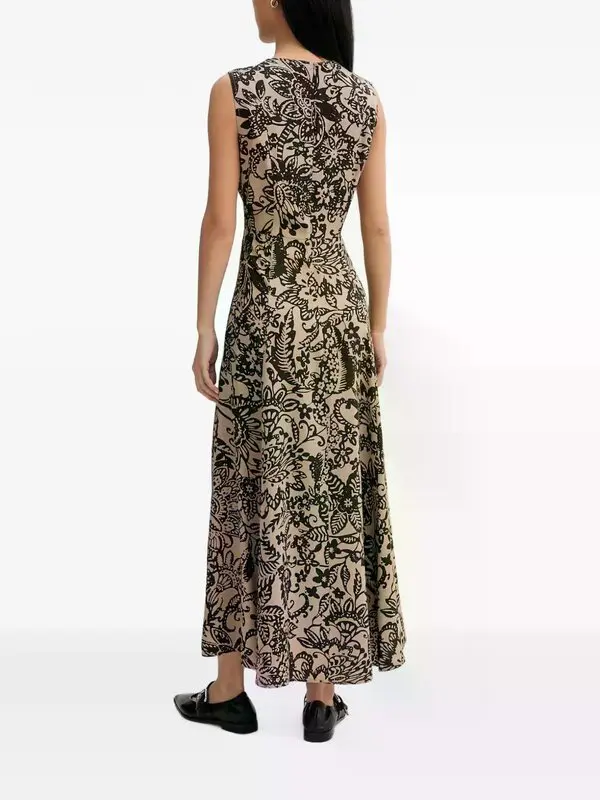 Marc O'polo Floral-print Sleeveless Maxi Dress