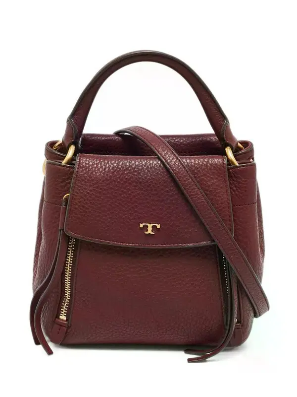 Tory Burch Half Moon Leather Tote Bag