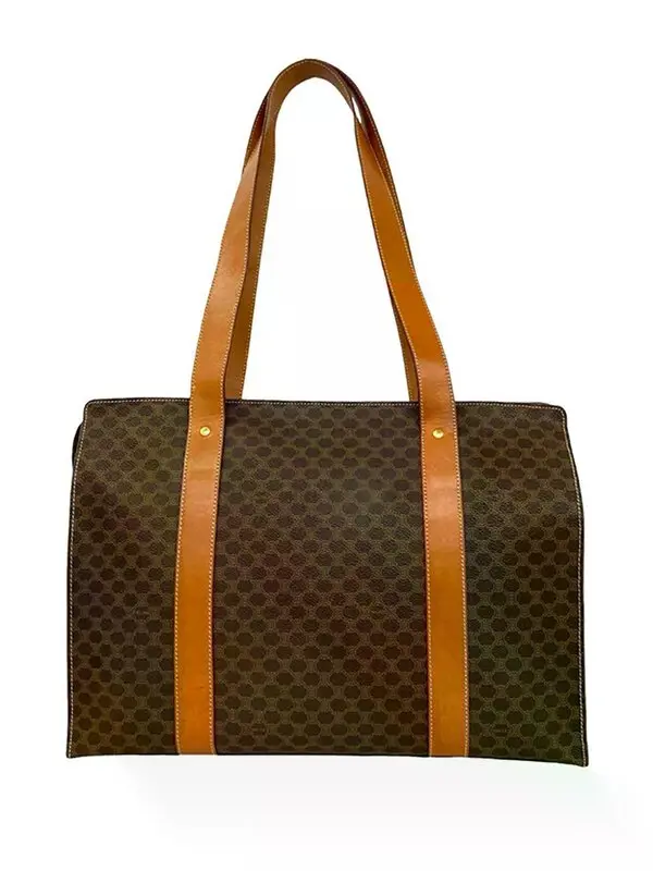 Celine 1998 Macadam Coated Canvas Tote Bag