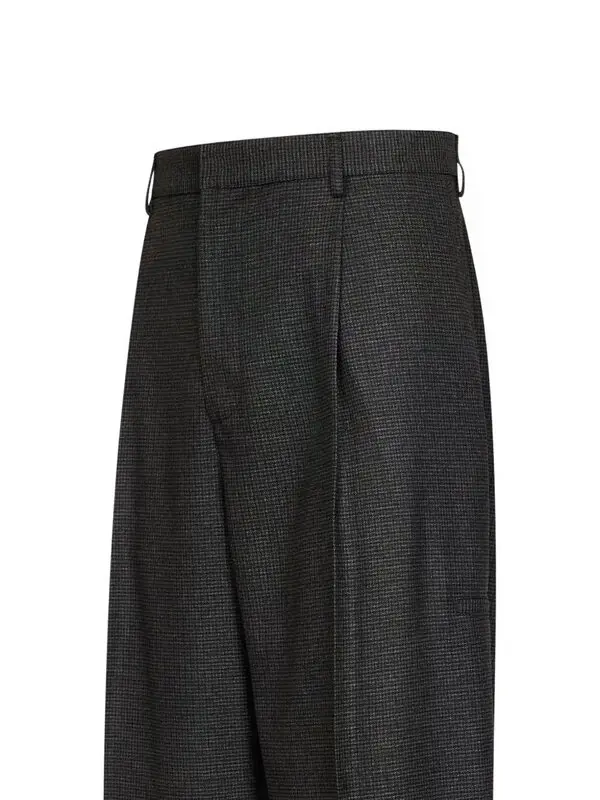 DARKPARK Davide Micro-houndstooth Wide-leg Trousers
