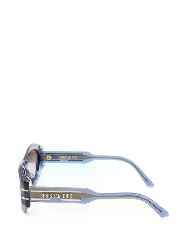 Dior 2010s Diorsignature Cat-eye Frame Sunglasses - Blue