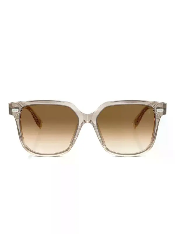 Brunello Cucinelli Square-frame Sunglasses - Brown