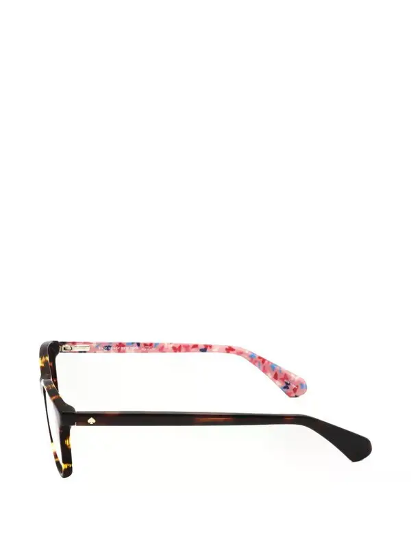 Kate Spade New York Tortoiseshell-effect Rectangle-frame Glasses
