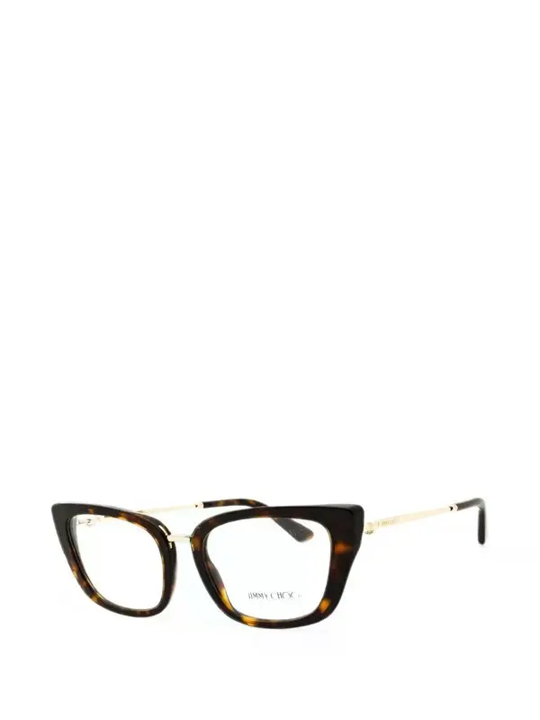 JIMMY CHOO Tortoiseshell-effect Cat-eye-frame Glasses