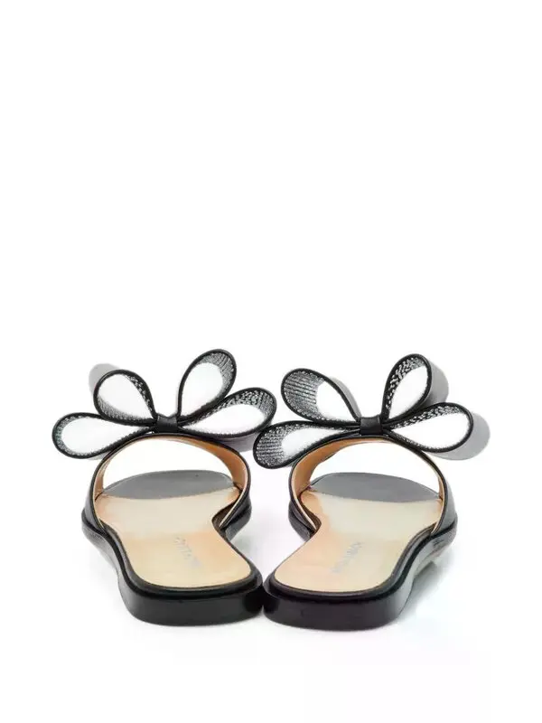 Mach & Mach Le Cadeau Crystal-embellished Flat Sandals