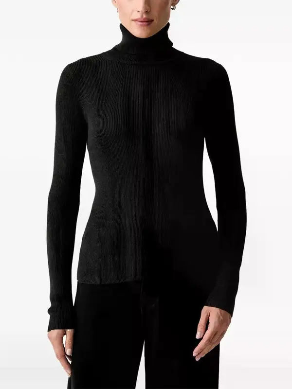 Marc O'polo Ribbed Roll-neck Sweater - Black