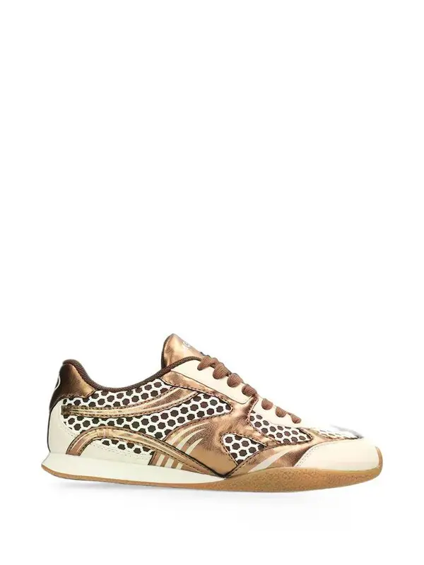 MEXX Tula Suzy Metallic-effect Honeycomb-mesh Sneakers